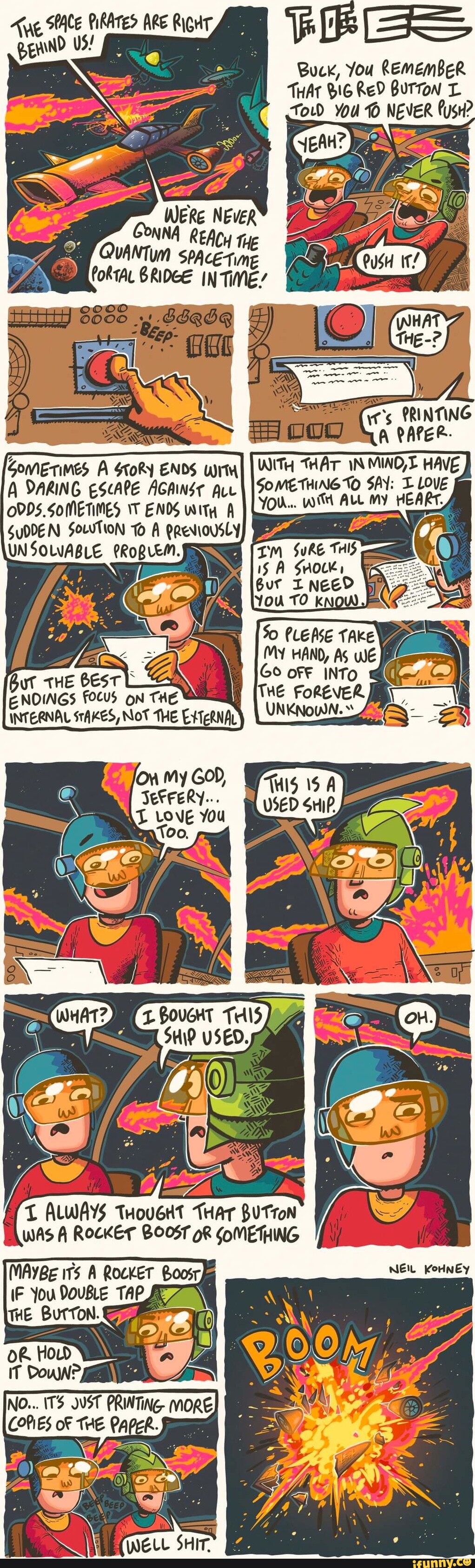 Buck, You RememBeR THAT BIG ReD BUTTON L ow You NEVER fusH? ARE REACH ...