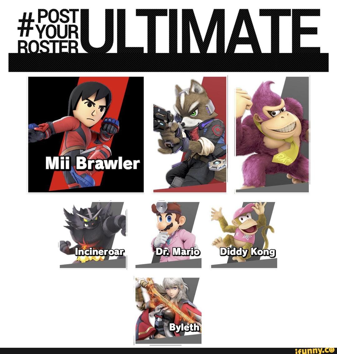 YOUR Mii Brawler Diddy Kong - iFunny