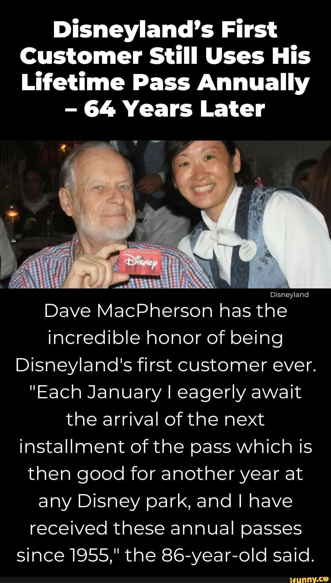 Disneyland's First Customer Still Uses His Lifetime Pass Annually - 64 ...