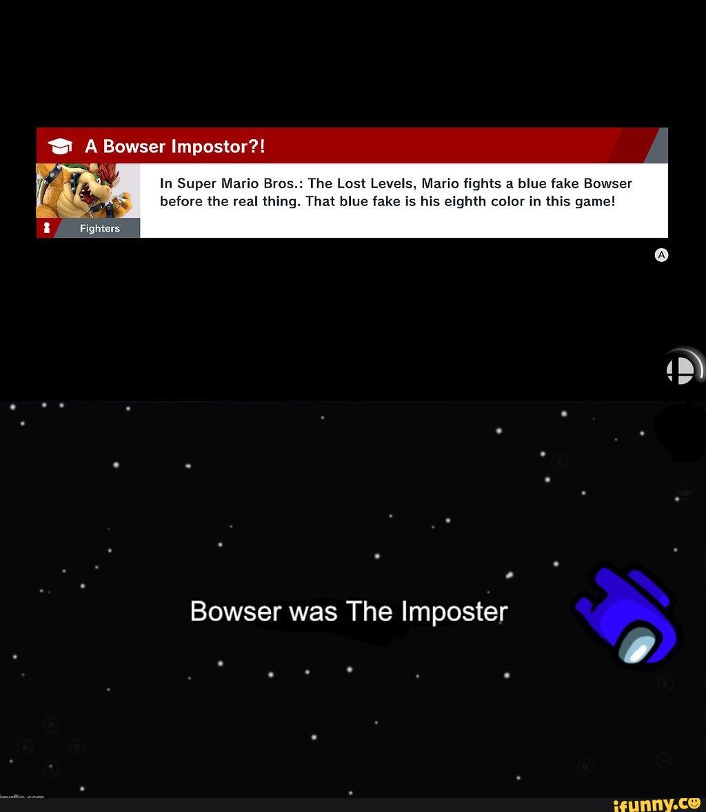 A Bowser Impostor?! In Super Mario Bros.: The Lost Levels, Mario fights ...