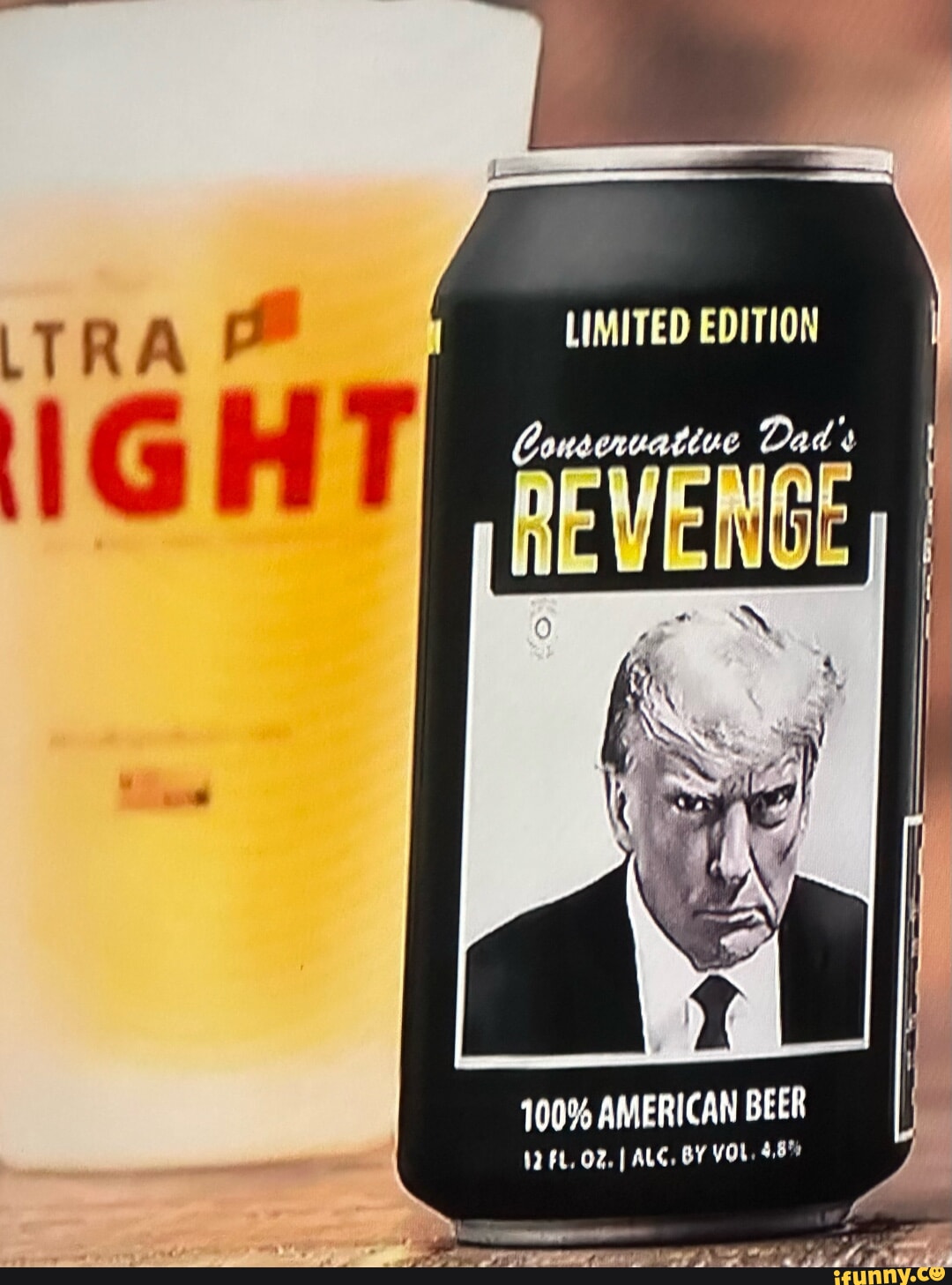 LIMITED EDITION Conseruative Dads REVENGE 100% AMERICAN BEER 12 FL, 02 ...