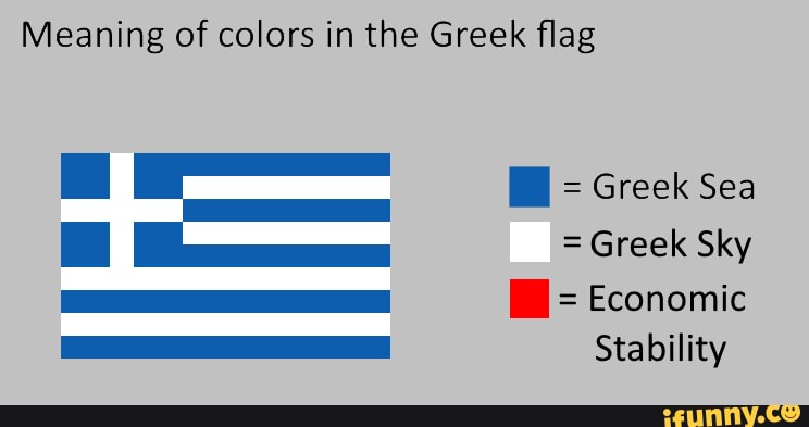 Meaning of colors in the Greek flag = Greek Sea = Greek Sky = Economic ...