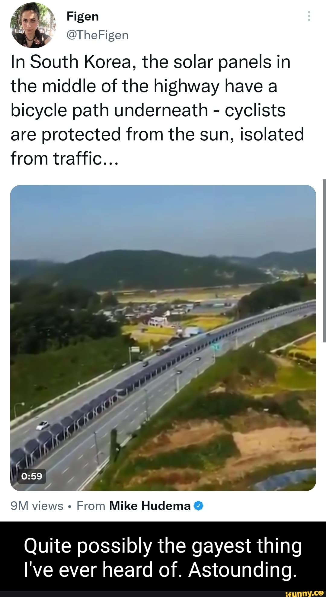 Figen @TheFigen In South Korea, the solar panels in the middle of the ...