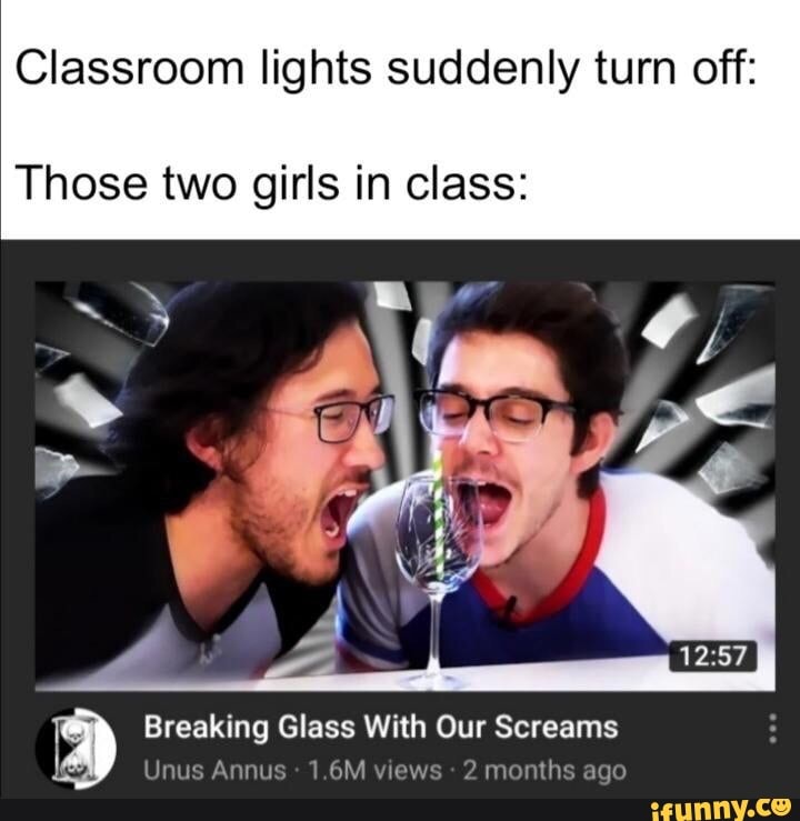Classroom lights suddenly turn off: Those two girls in class: Breaking ...