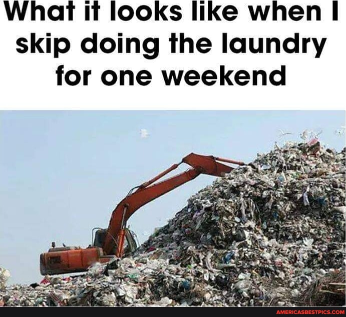 What it looks like when I skip doing the laundry for one weekend ...