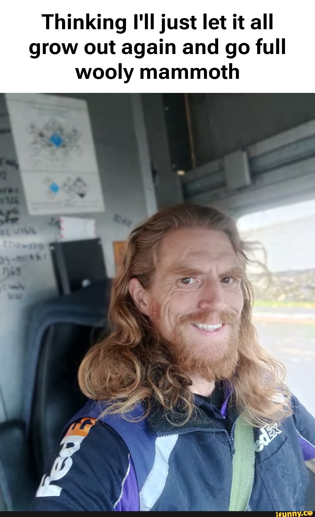 Thinking I'll just let it all grow out again and go full wooly mammoth ...