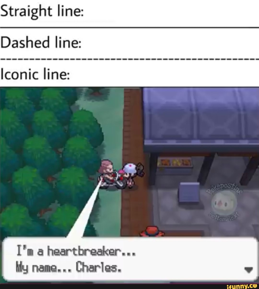 Straight line: Dashed line: Iconic line: Ky - iFunny