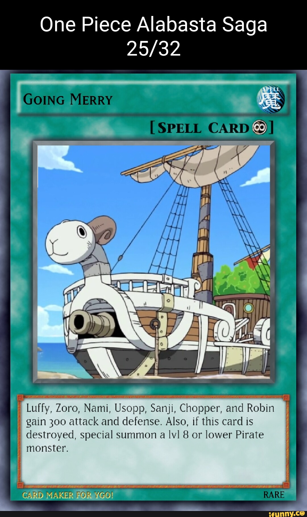One Piece Alabasta Saga [SPRLL CARD] GOING MERRY I Luffy, Zore, Nami ...