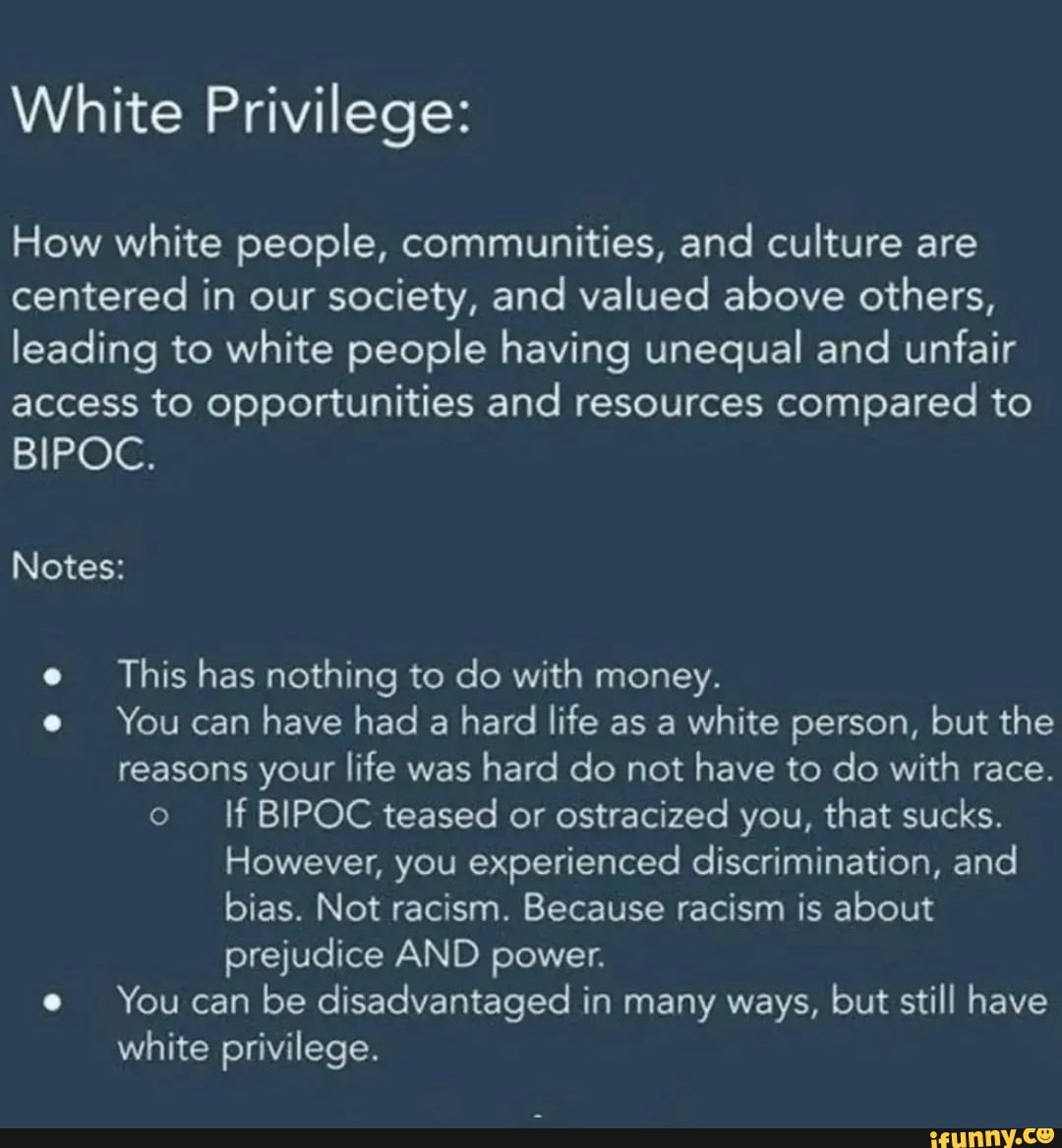 White Privilege: How white people, communities, and culture are ...