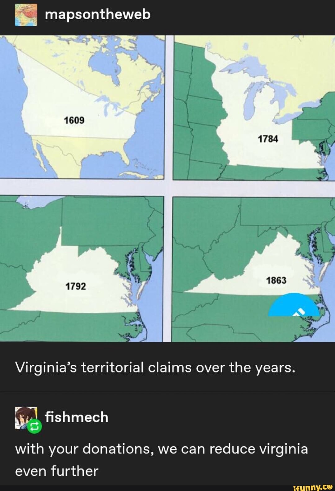 I mapsontheweb Virginia’s territorial claims over the years. “ﬁshmech ...