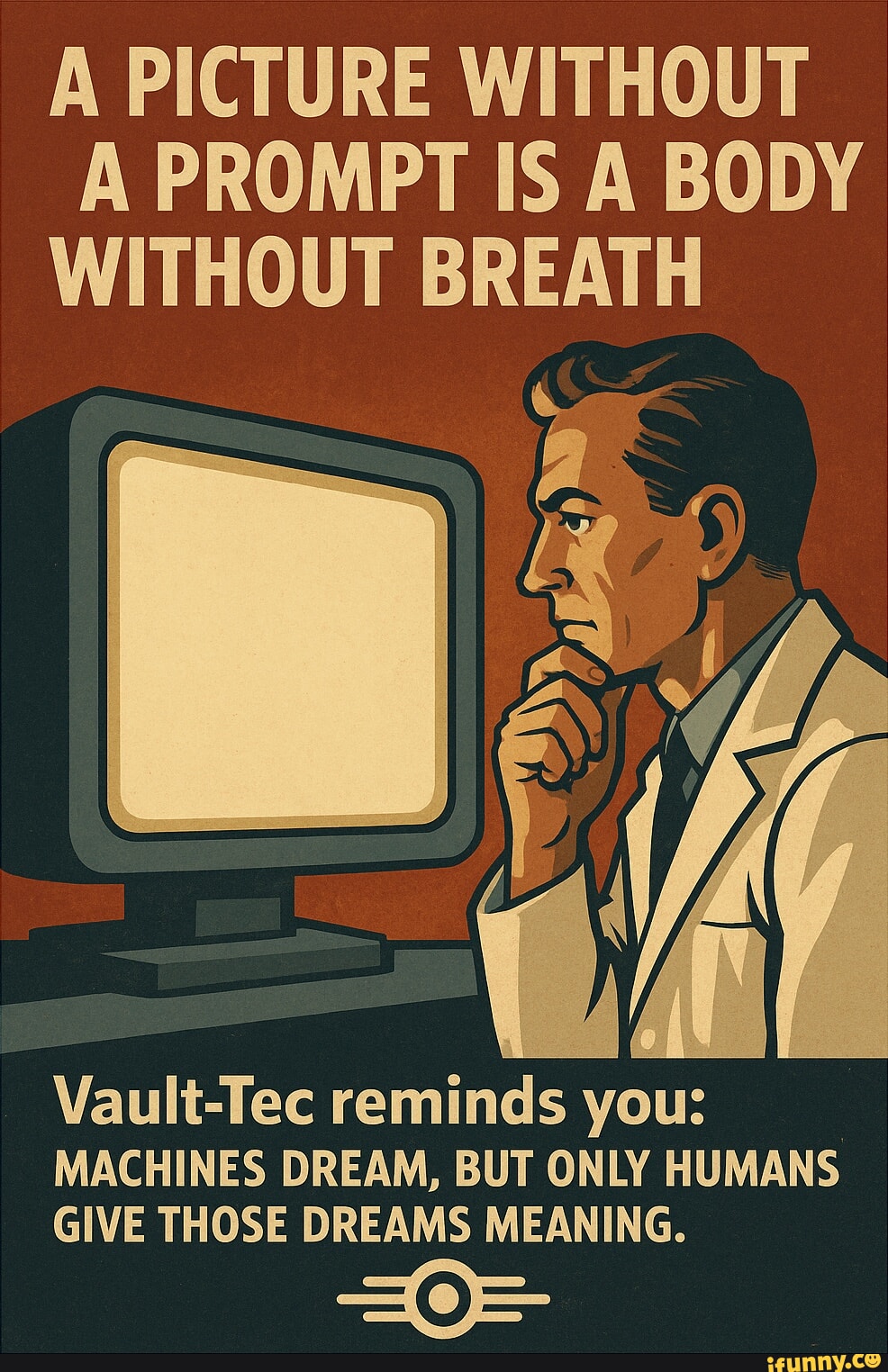 A PICTURE WITHOUT A PROMPT IS A BODY WITHOUT BREATH Vault-Tec reminds ...