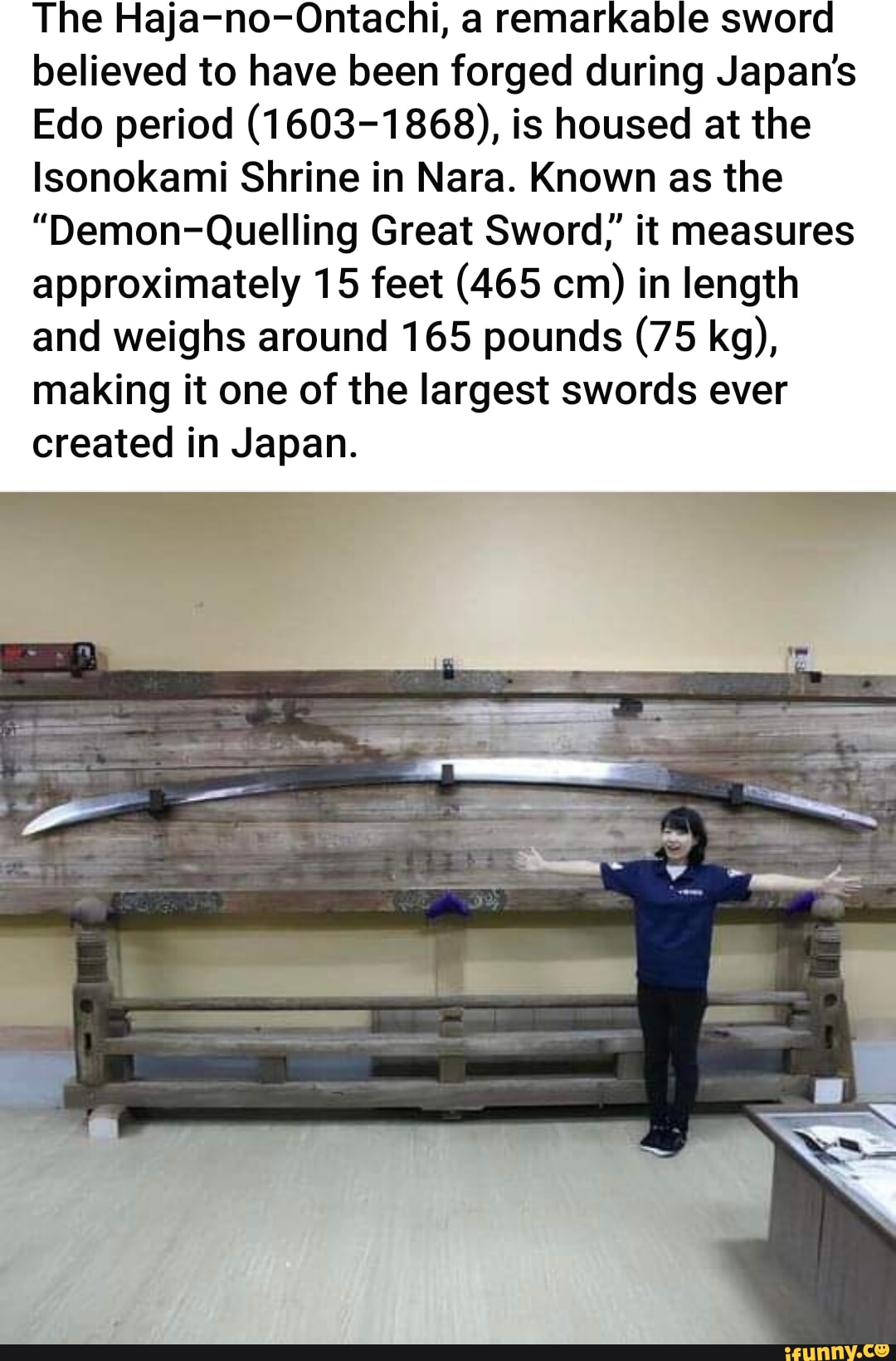 The Haja-no-Ontachi, a remarkable sword believed to have been forged ...