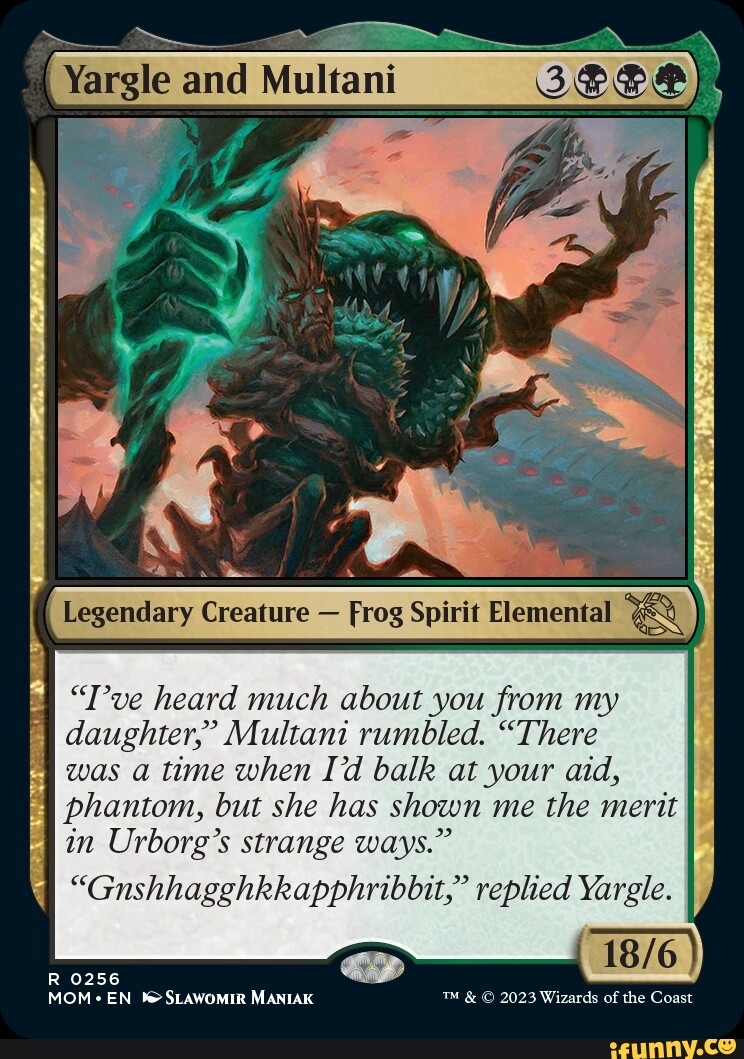 And Legendary Creature g Spirit Elemental "T've heard much about you ...