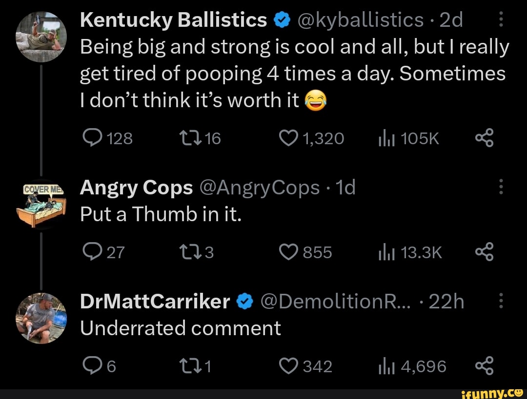 Kentucky Ballistics @ @kyballistics - Being big and strong is cool and ...