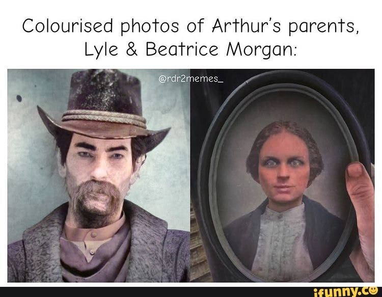 Colourised photos of Arthur's parents, Lyle & Beatrice Morgan ...