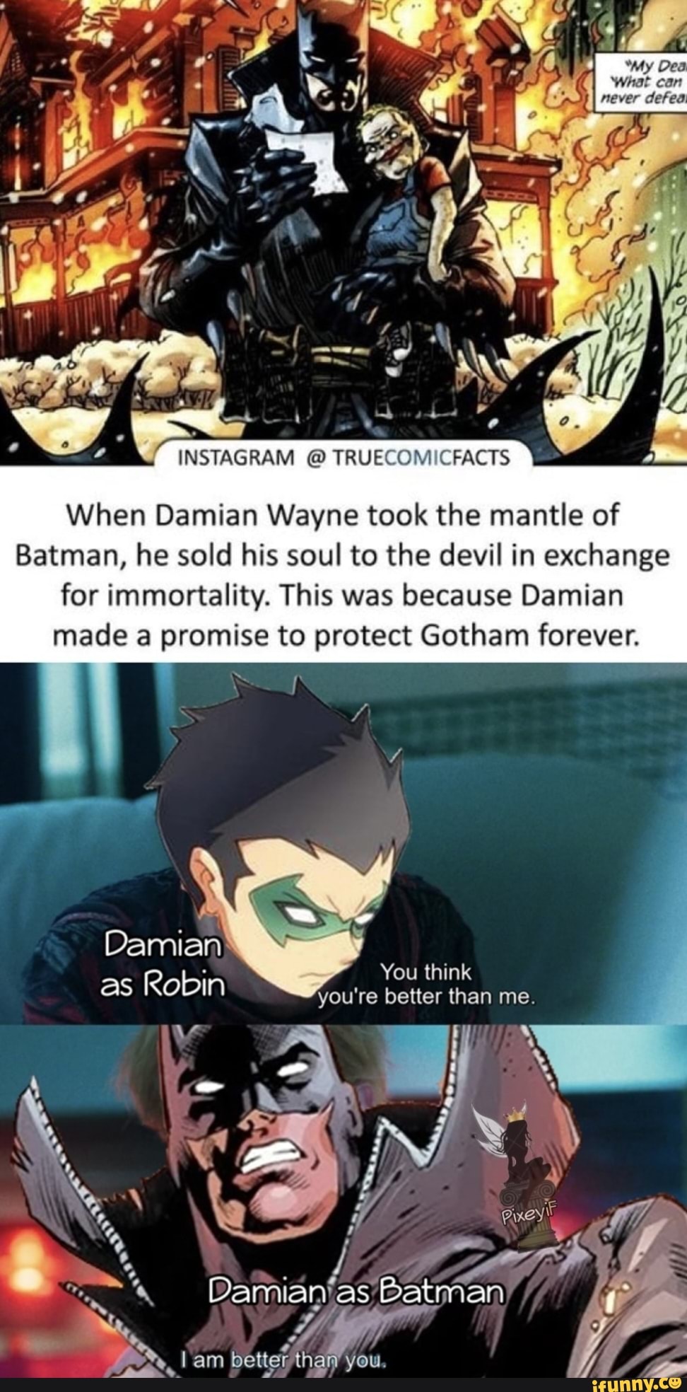 *My Des never INSTAGRAM @ TRUECOMICFACTS When Damian Wayne took the ...