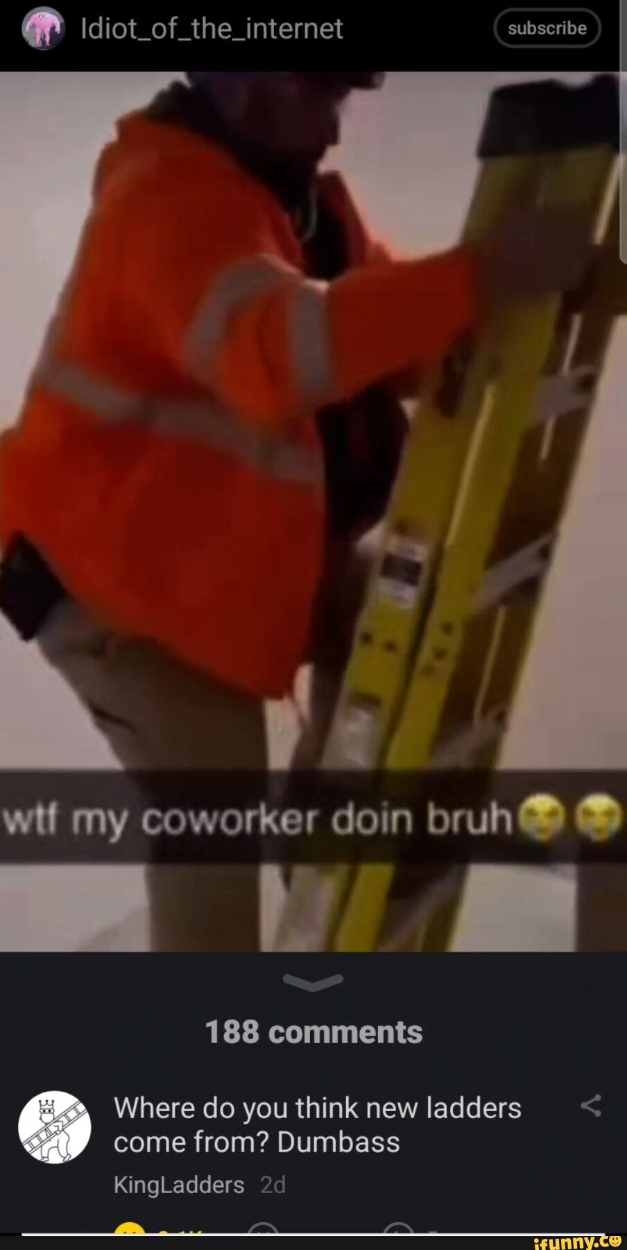 Ladders memes. Best Collection of funny Ladders pictures on iFunny