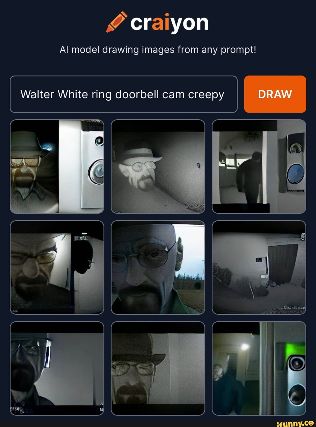 Cr yon Al model drawing images from any prompt! Walter White ring ...