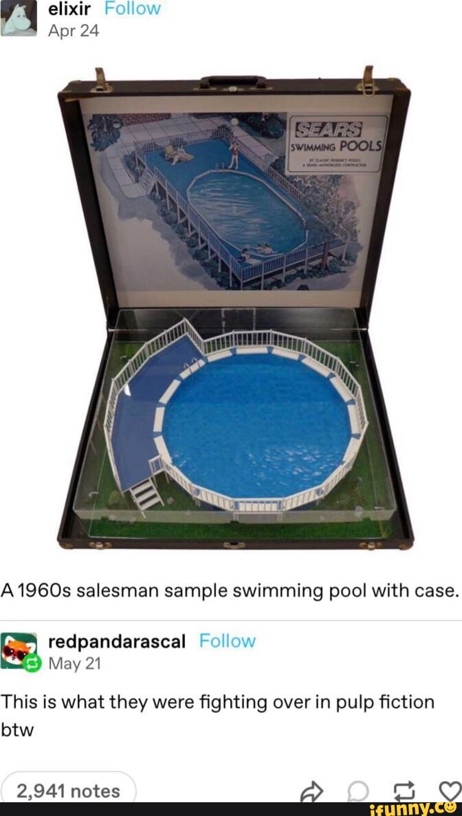 Elixir Follow Apr 24 A1960s salesman sample swimming pool with case ...