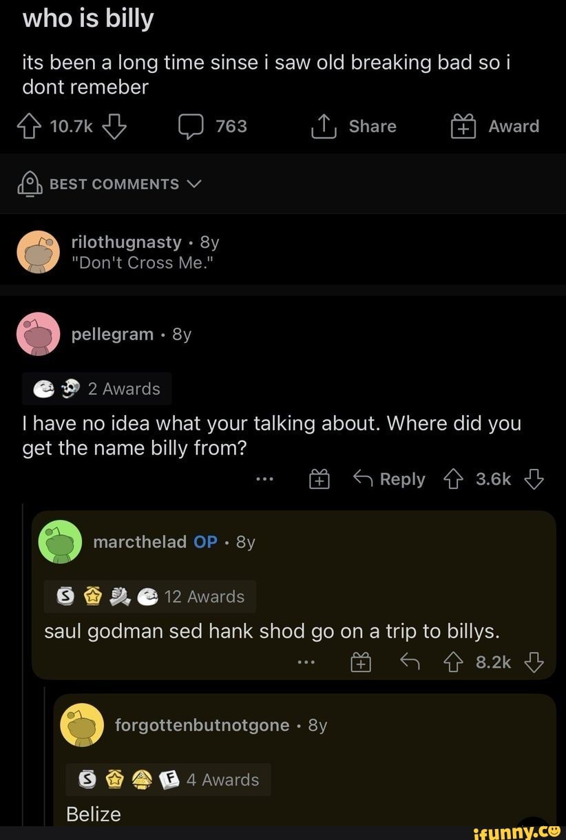 Who is billy its been a long time sinse i saw old breaking bad so i ...