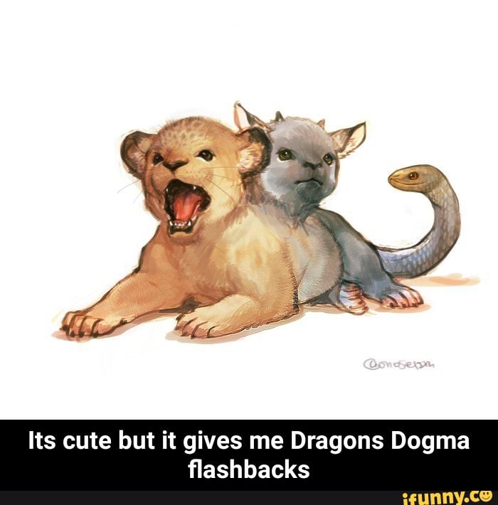 Its cute but it gives me Dragons Dogma ﬂashbacks - Its cute but it ...