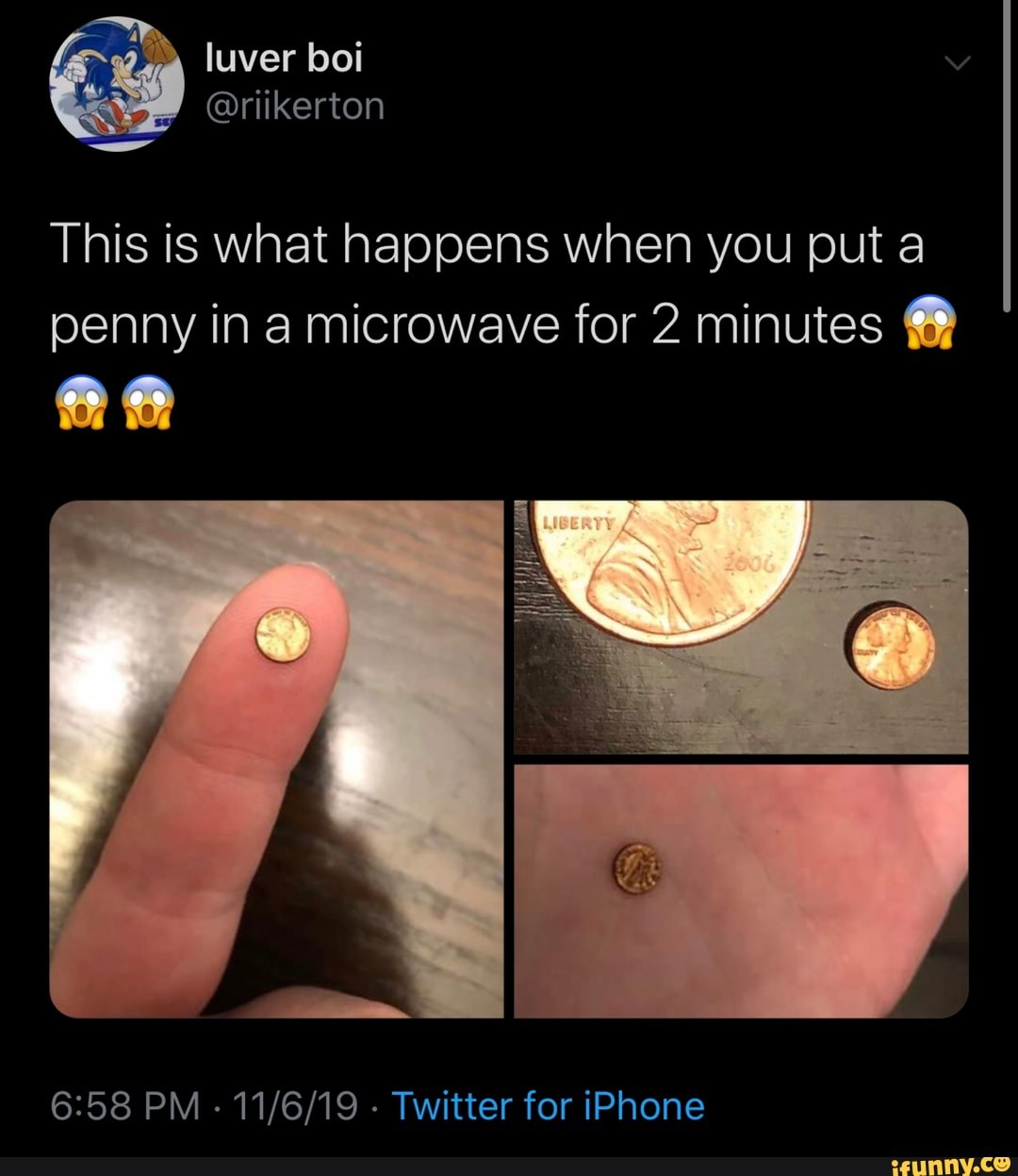 This is what happens when you put a penny in a microwave for 2 minutes ...