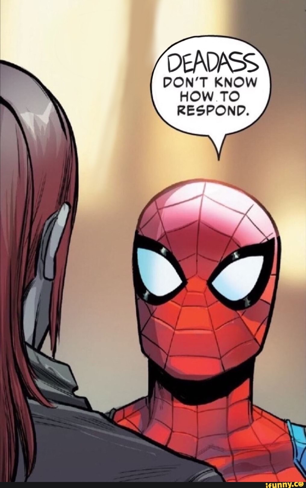 DEADASS DON'T KNOW HOW TO RESPOND. J" - iFunny