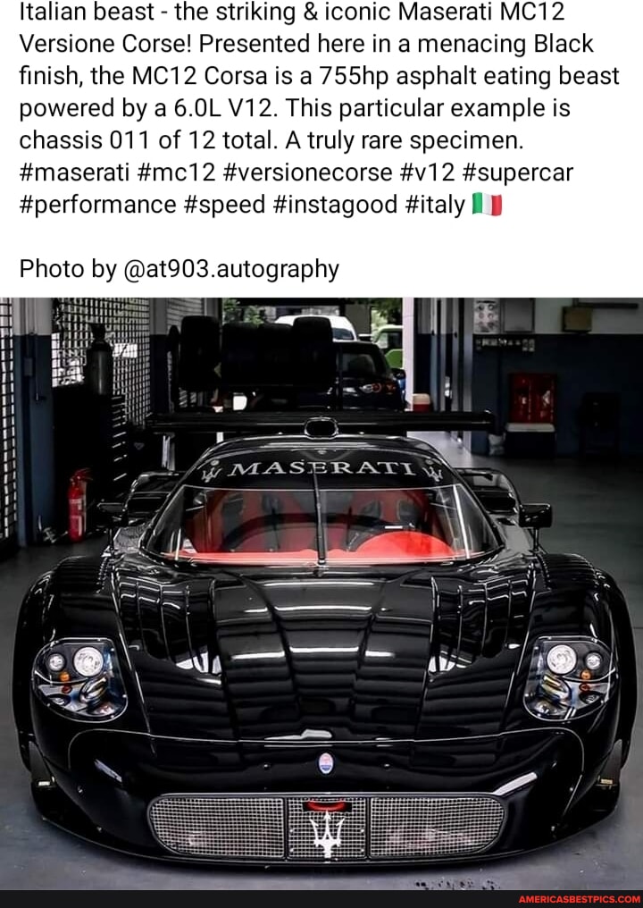 Italian beast - the striking & iconic Maserati MC12 Versione Corse ...