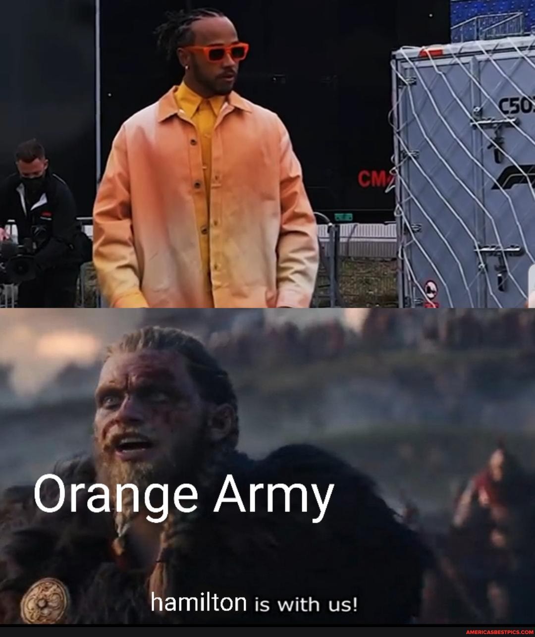 Orange Army hamilton is with us! - America’s best pics and videos