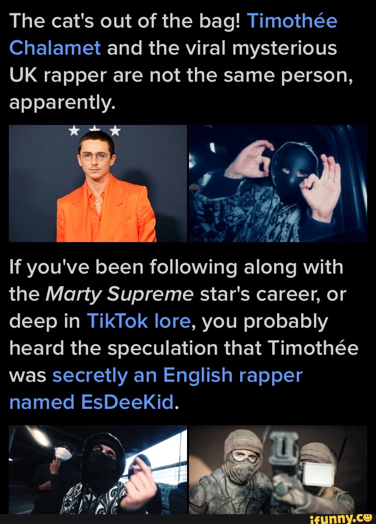 The cat's out of the bag! Timothe Chalamet and the viral mysterious UK ...