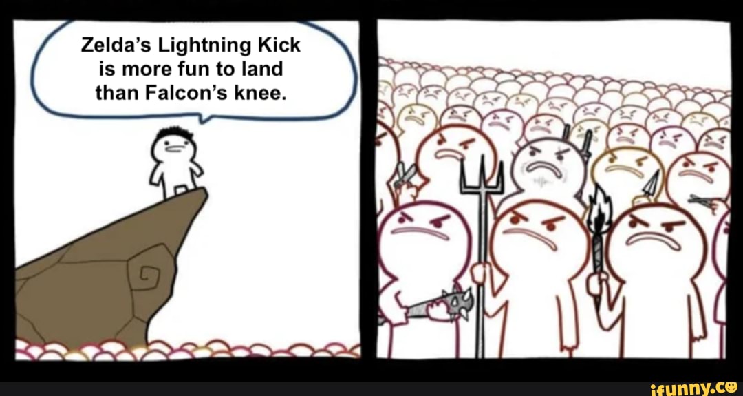 Zelda's Lightning Kick is more fun to land than Falcon's knee. all OS ...
