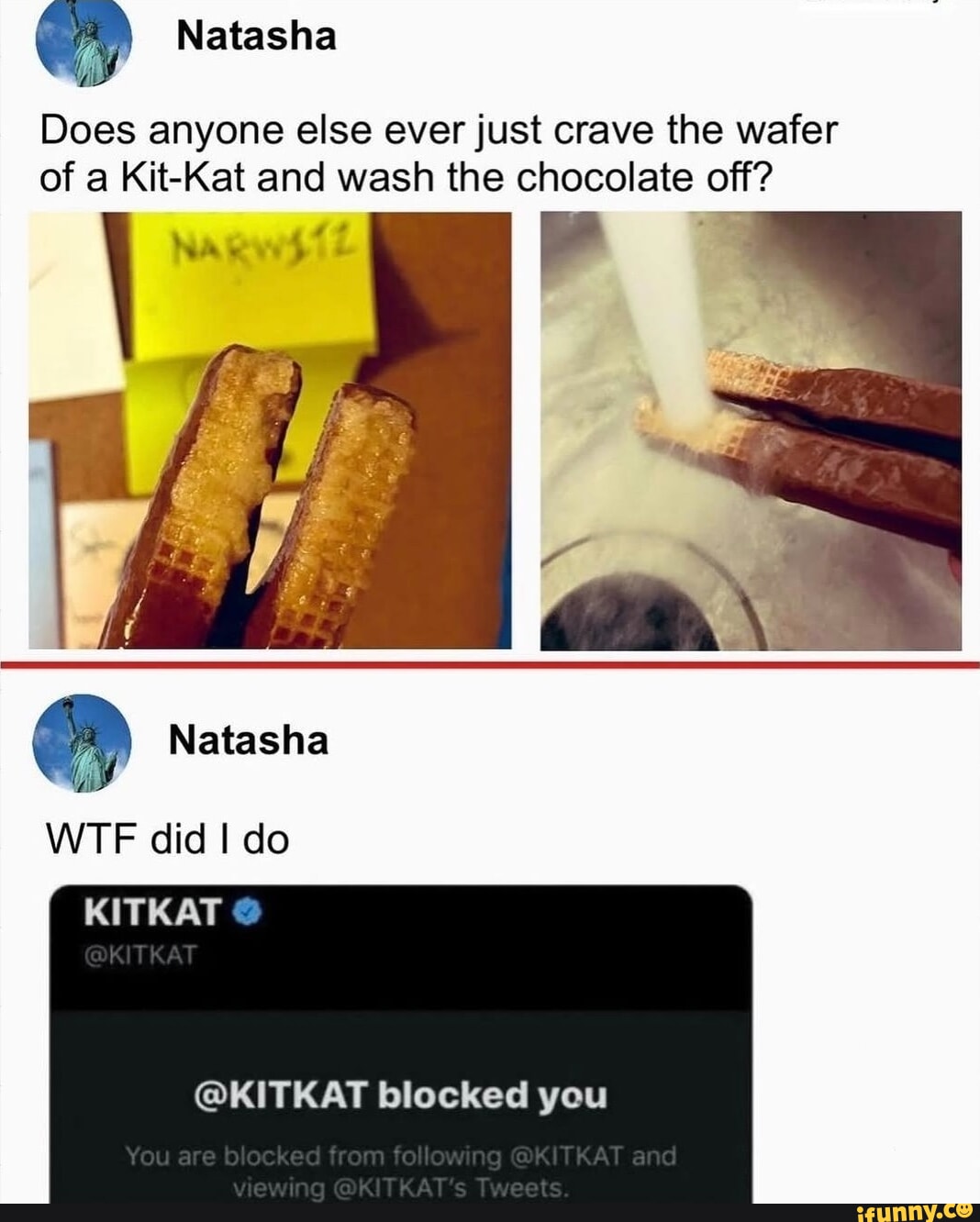 Natasha Does anyone else ever just crave the wafer of a Kit-Kat and ...