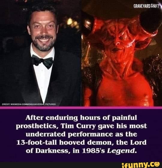 After enduring hours of painful prosthetics, Tim Curry gave his most ...