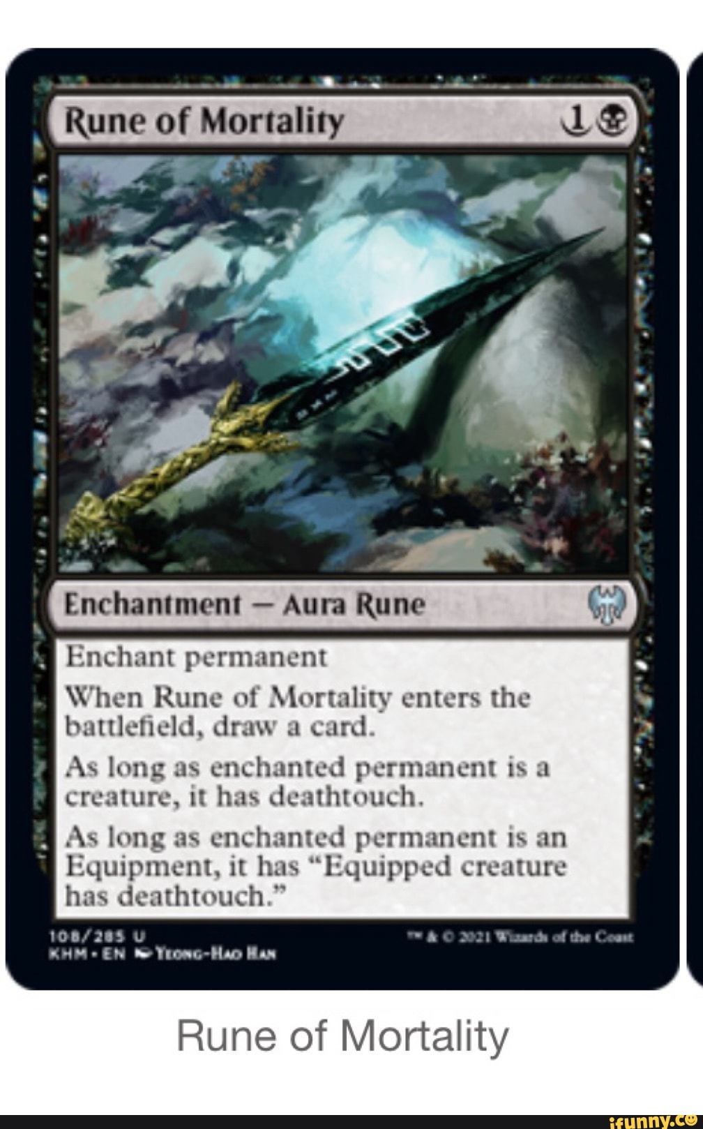 Rune of Mortality N ic Enchantment - Aura Rune Enchant permanent When ...