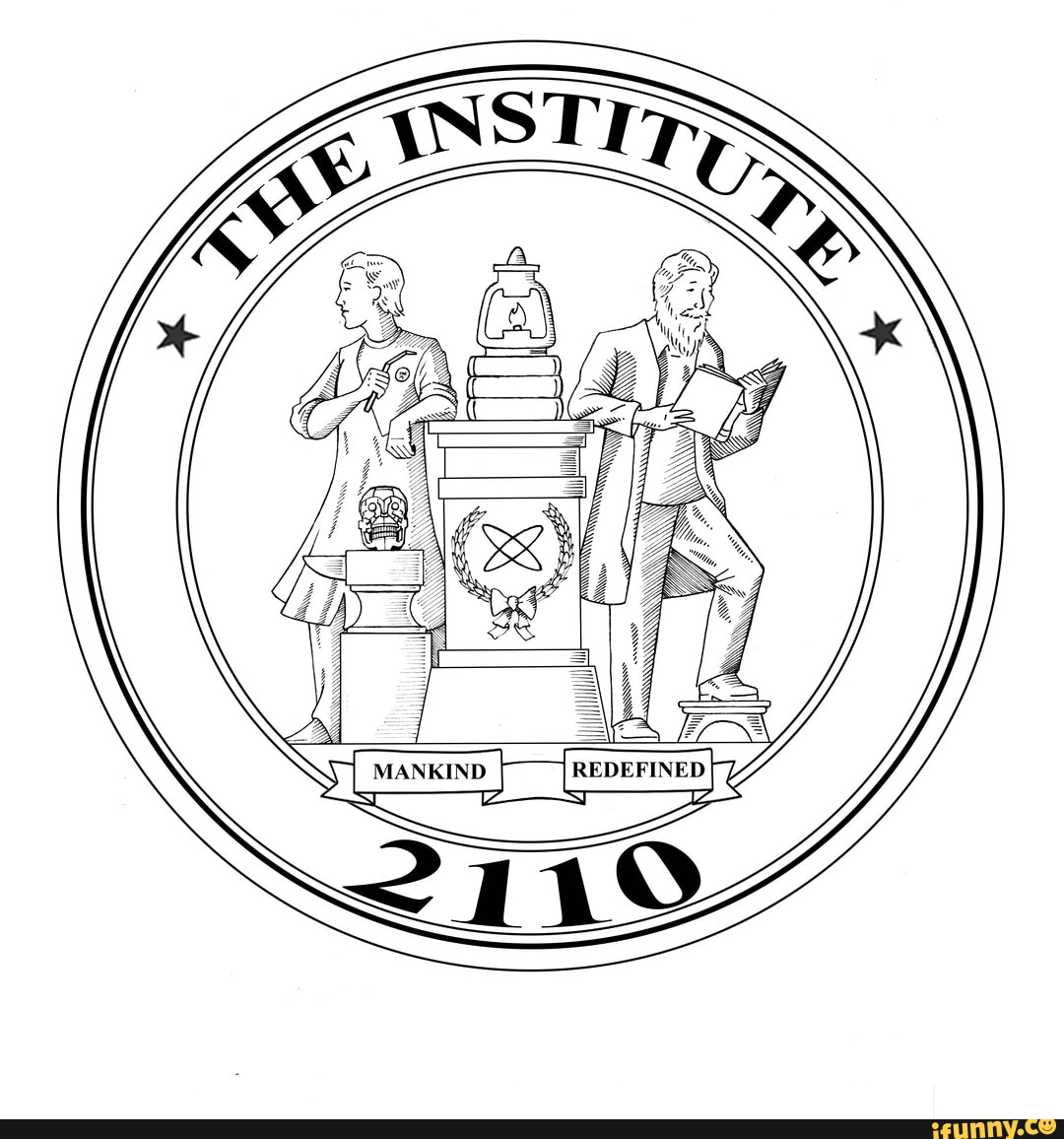 A redesign of the Institute Logo for Fallout 4. Based on the MIT Logo ...
