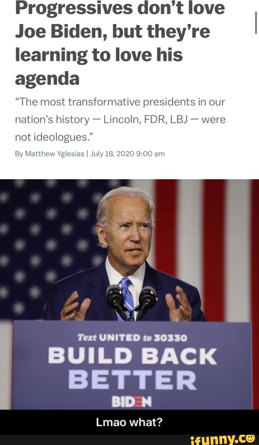 Progressives don't love Joe Biden, but they're learning to love his ...