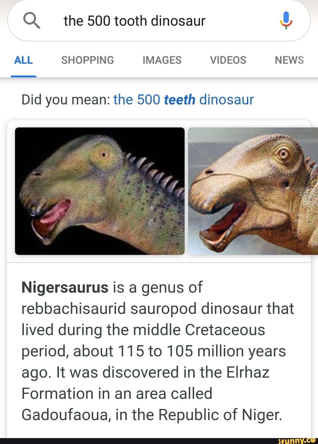 O, the 500 tooth dinosaur 8 ALL SHOPPING IMAGES VIDEOS NEWS Did you ...