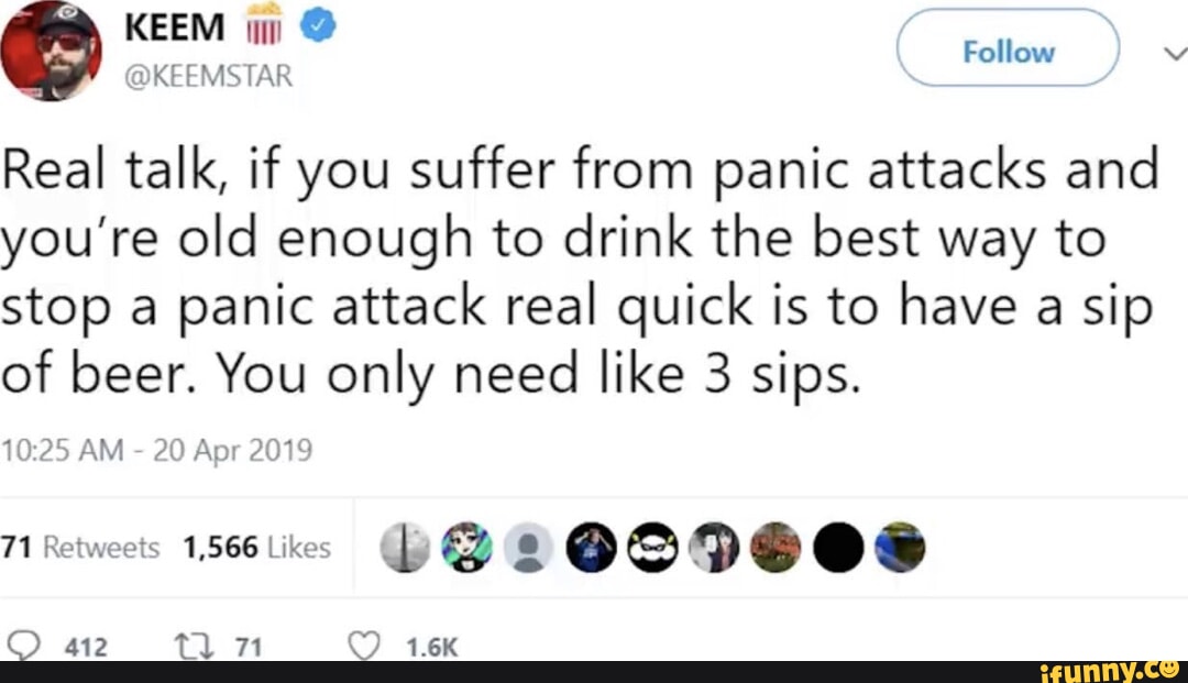 Follow Real talk, if you suffer from panic attacks and you're old ...