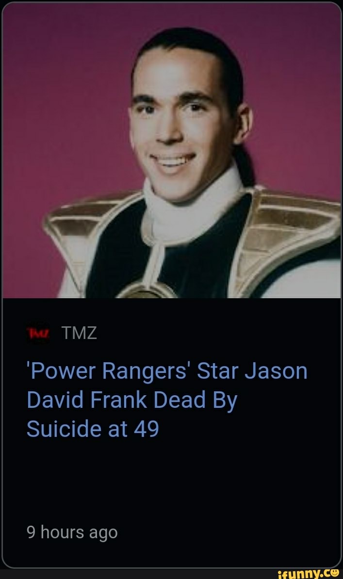 'Power Rangers' Star Jason David Frank Dead By Suicide at 49 9 hours ...