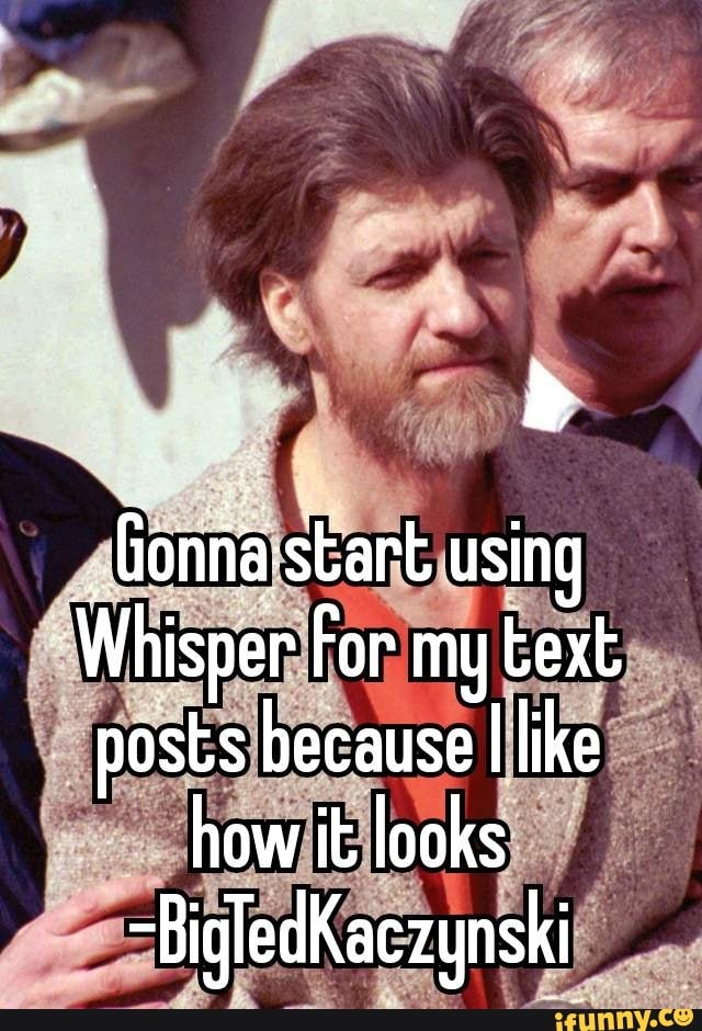 Gionfia start using Whisper For my text posts because I like how it ...