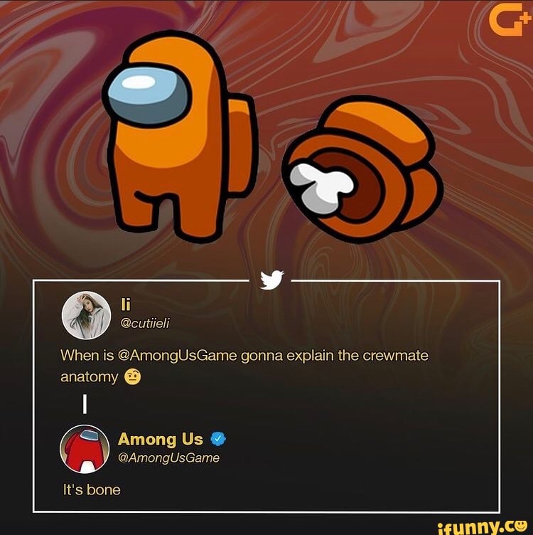When is @AmongUsGame gonna explain the crewmate anatomy Among Us It's ...