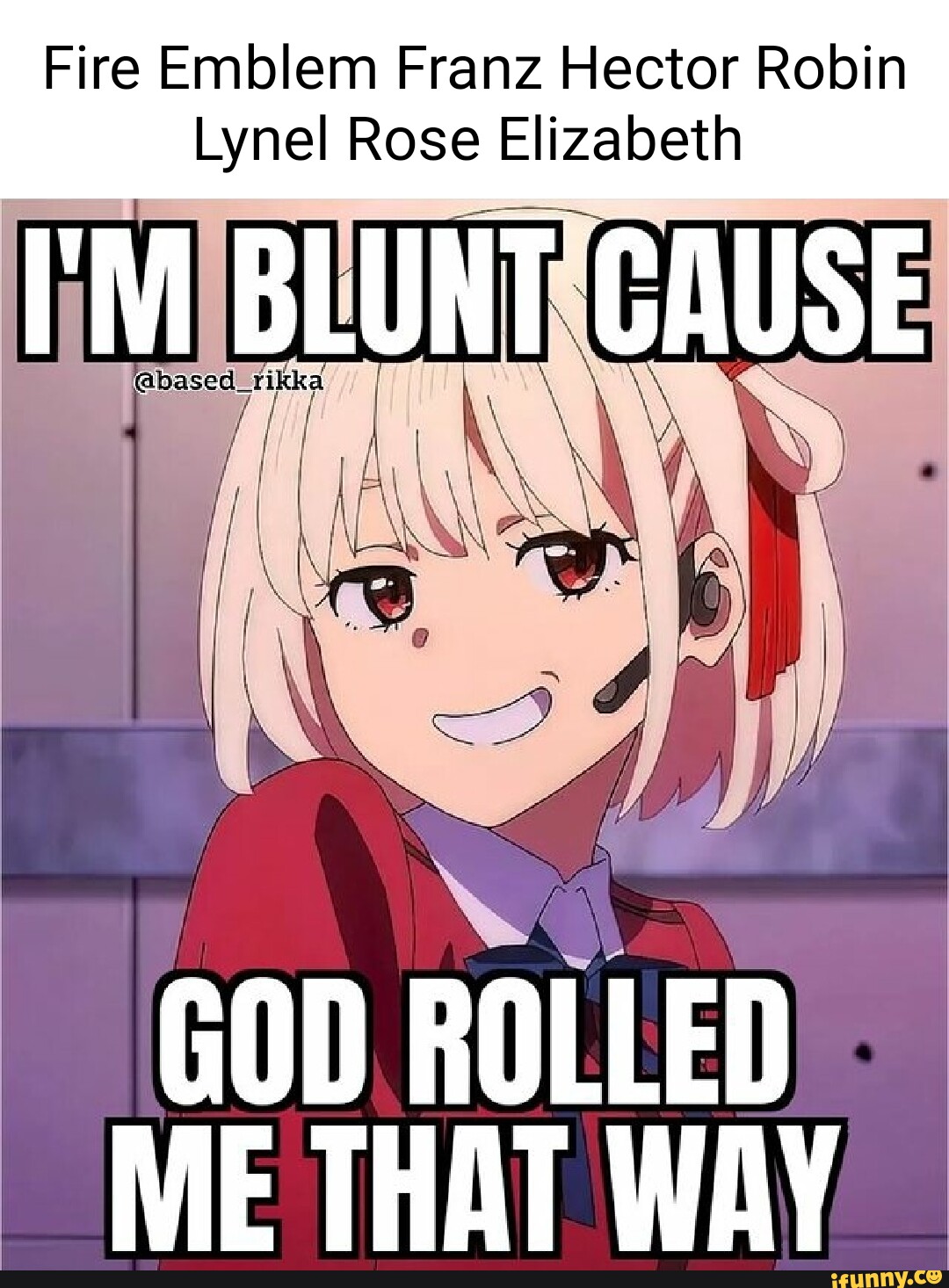 Fire Emblem Franz Hector Robin Lynel Rose Elizabeth GOD ROLLED ME THAT ...