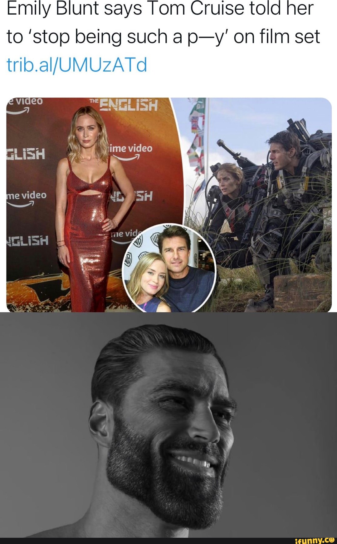 Emily Blunt says Tom Cruise told ner to 'stop being such a p-y' on film ...