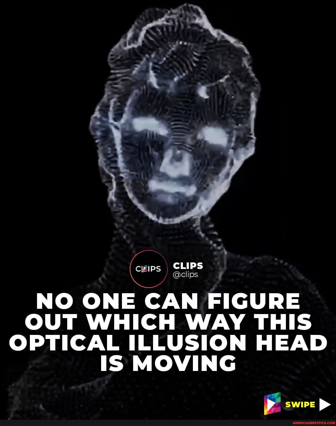 An optical illusion featuring a spinning head has stirred confusion and ...