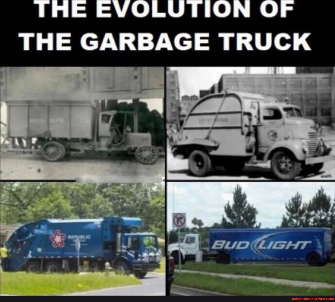 THE EVOLUTION OF THE GARBAGE TRUCK - America’s best pics and videos