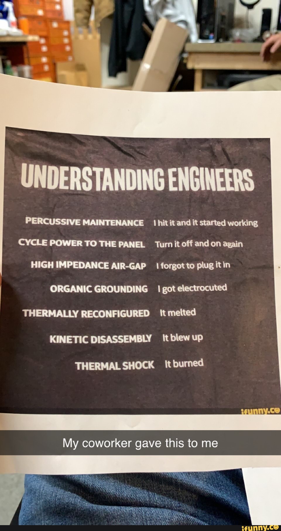UNDERSTANDING ENGINEERS PERCUSSIVE MAINTENANCE CYCLE POWER TO THE PANEL ...
