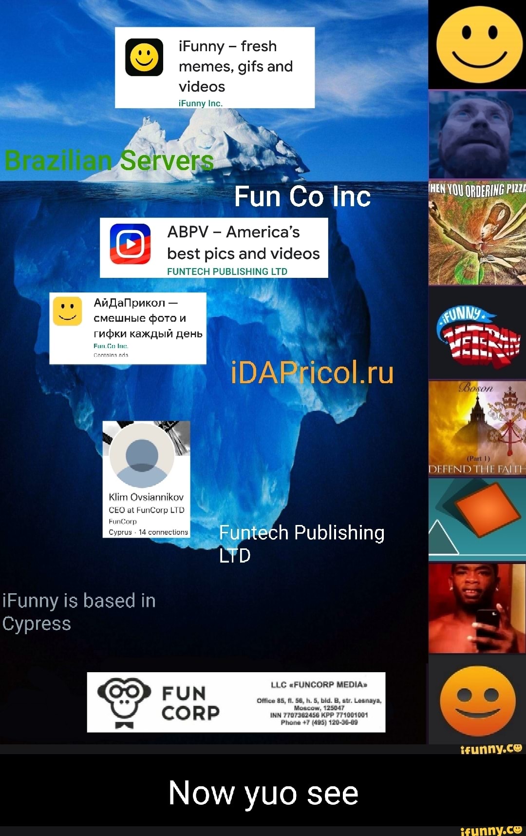 IFunny fresh memes, gifs and videos iFunny Inc. Fun Co Inc ABPV America ...