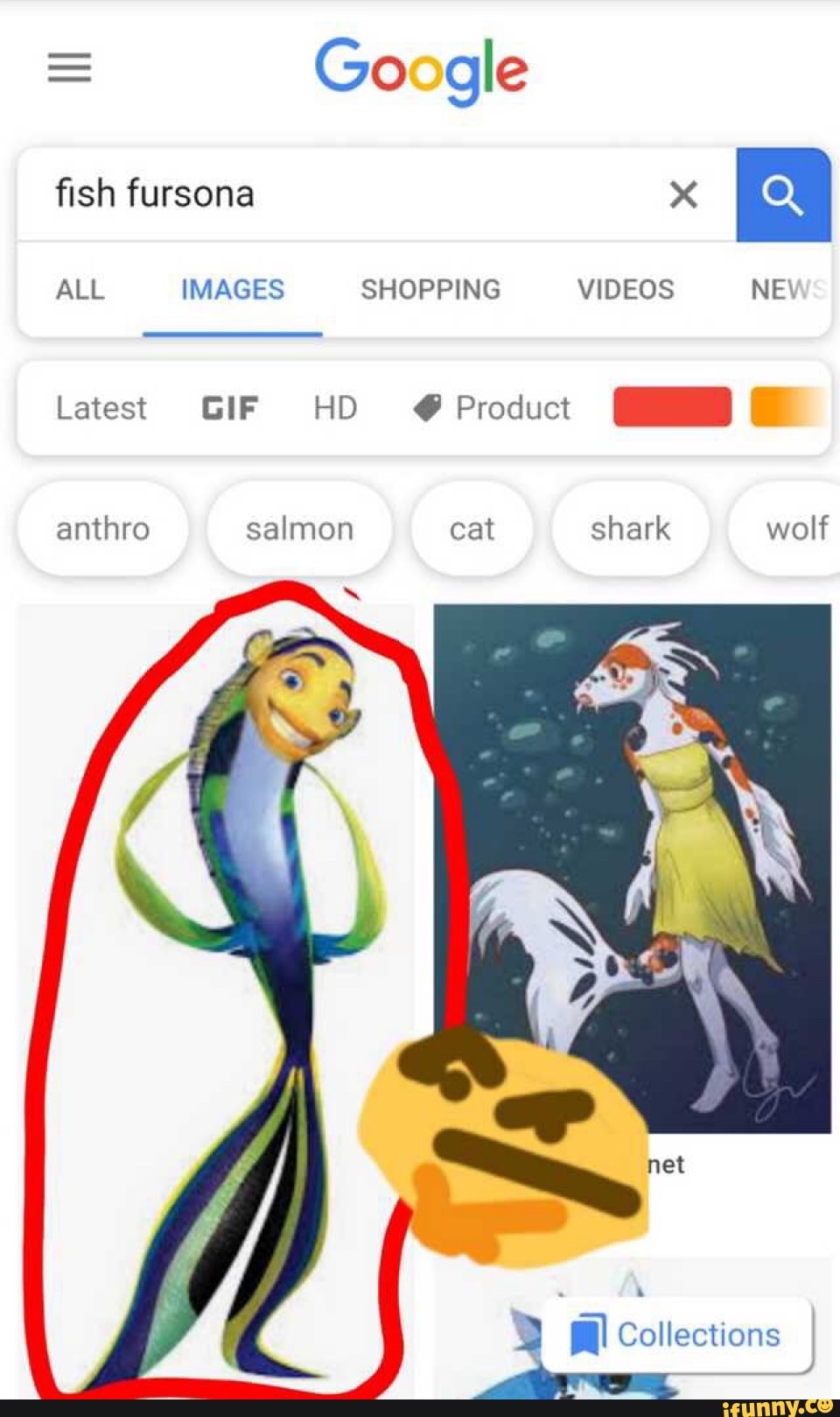Anthro salmon cat shark wolf - iFunny