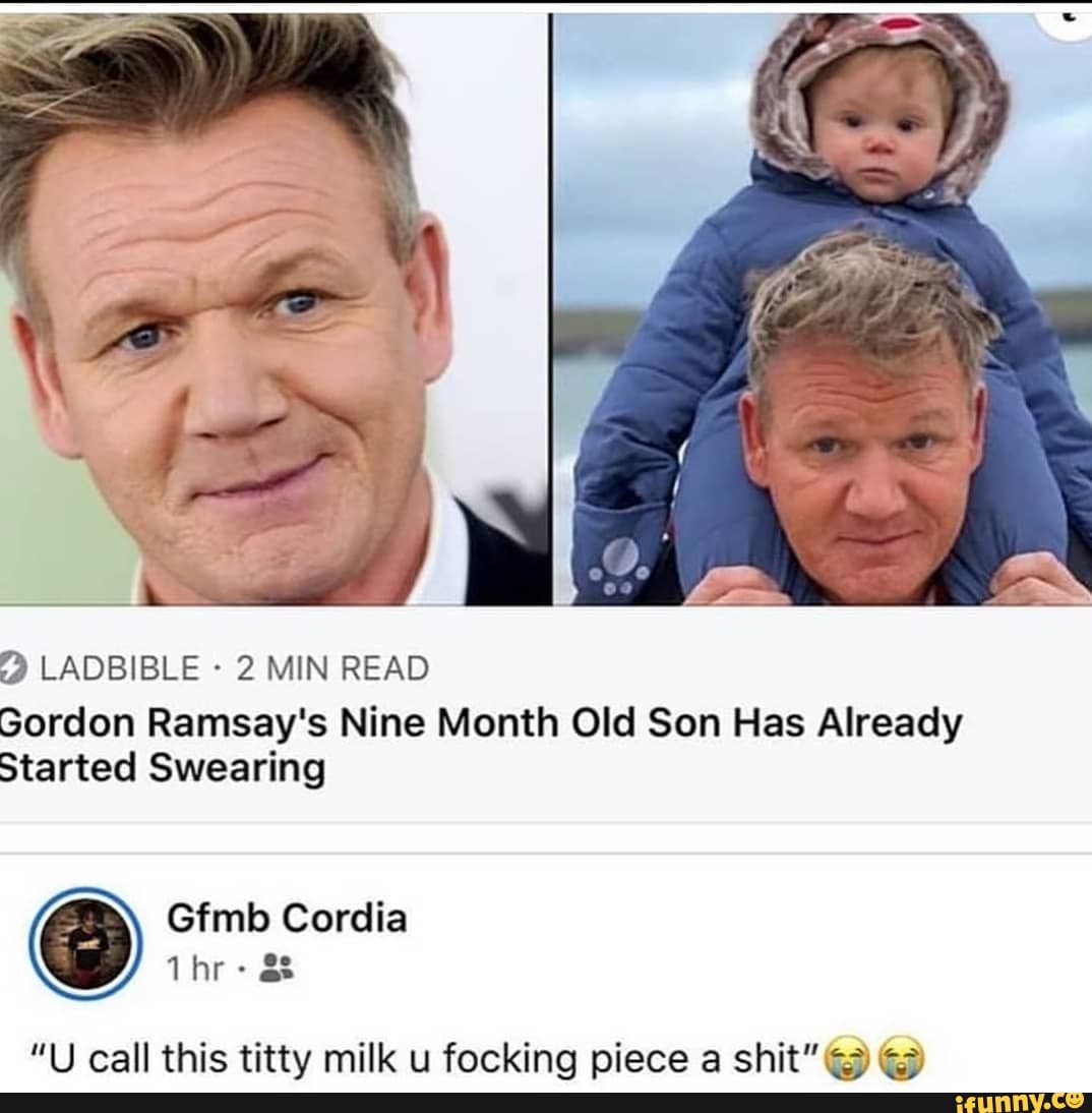 2) LADBIBLE 2 MIN READ Gordon Ramsay's Nine Month Old Son Has Already ...