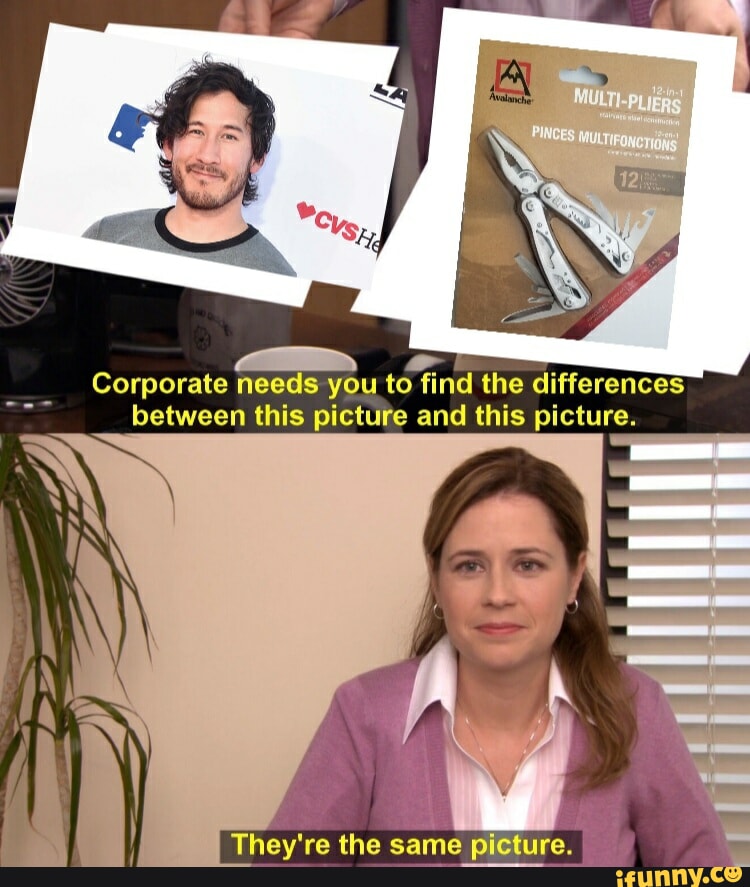 Corporate needs you to find the differences between this picture and ...
